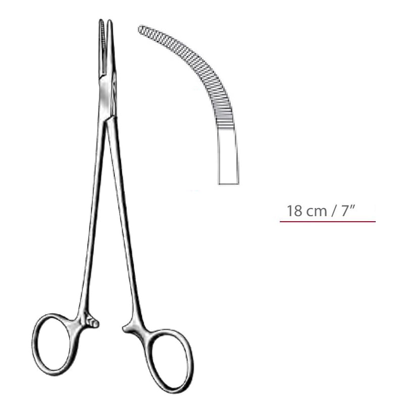 Adson Hemostatic Forceps Curved Surgical Instruments Veterinary Tools ...