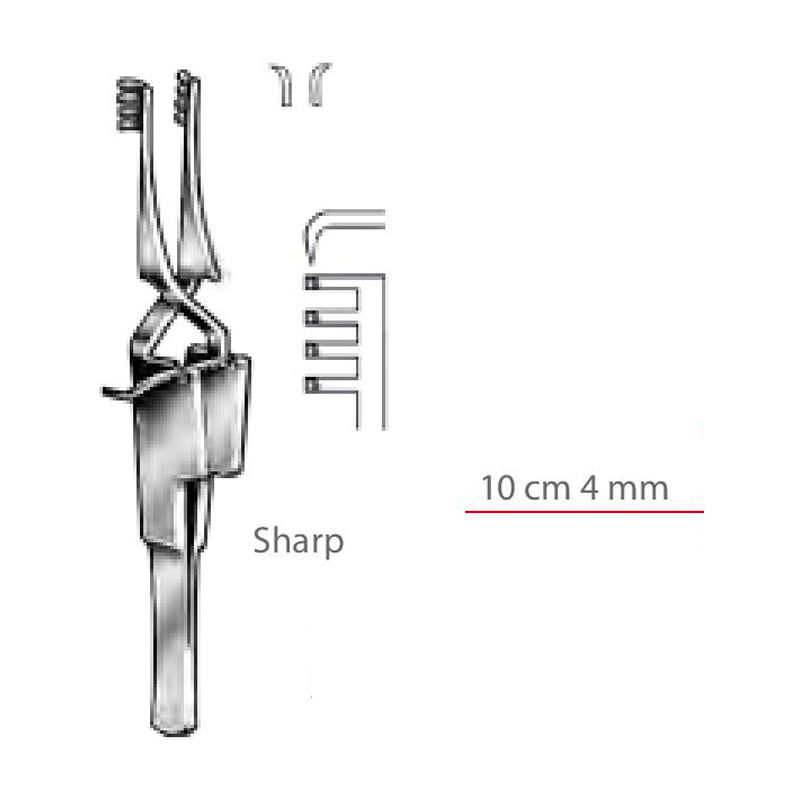 Alm Self Retaining Retractors 3 x 3 Sharp Prongs Surgical Instruments ...