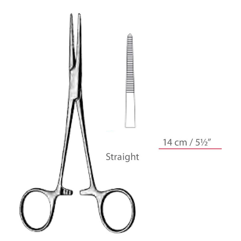 Kelly Hemostatic Forceps Straight Surgical Instruments Veterinary Tools ...