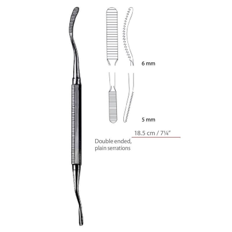 Miller-Colburn with plain serrations Bone File Orthopedic Surgical ...