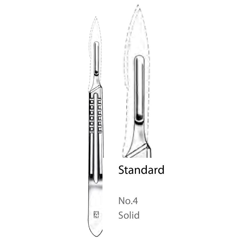 No. 4 Standard Scalpel Handle Surgical Instruments Veterinary Tools ...