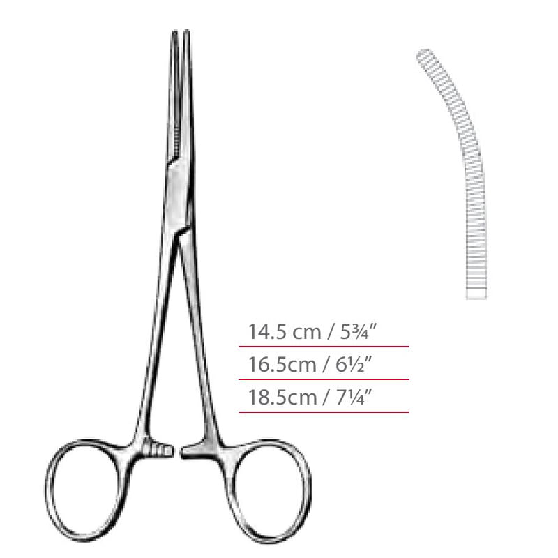 Pean-Nippon Hemostatic Forceps Curved Surgical Instruments Veterinary ...