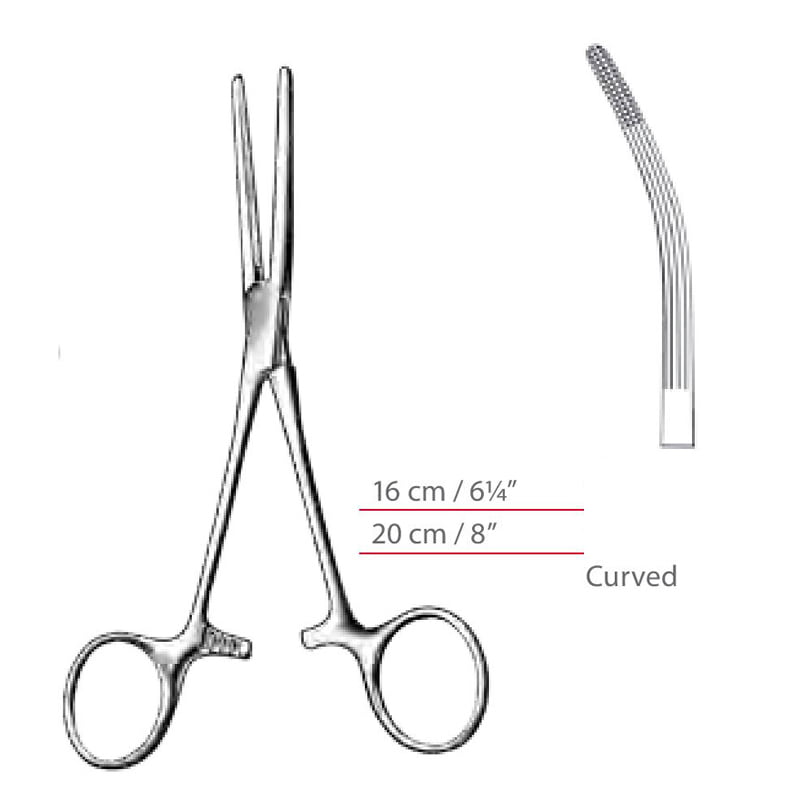 Rochester-Carmalt Hemostatic Forceps Curved Surgical Instruments ...