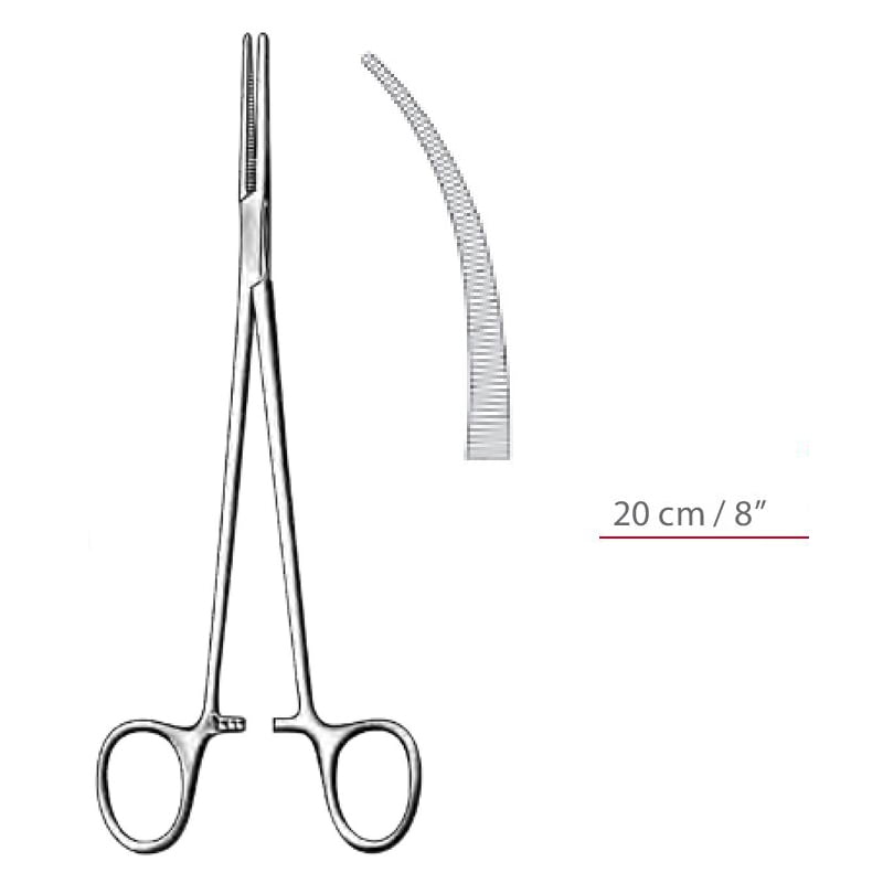 Heiss Hemostatic Forceps Curved Surgical Instruments Veterinary Tools ...