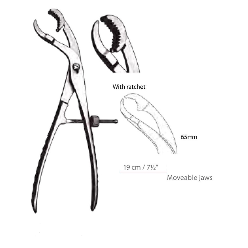 Bone Holding Forceps Moveable Jaws Orthopedic Surgical Instruments ...
